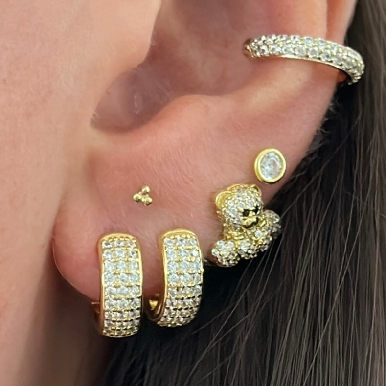 TINY TRIO STUD EARRING – EP JEWELS