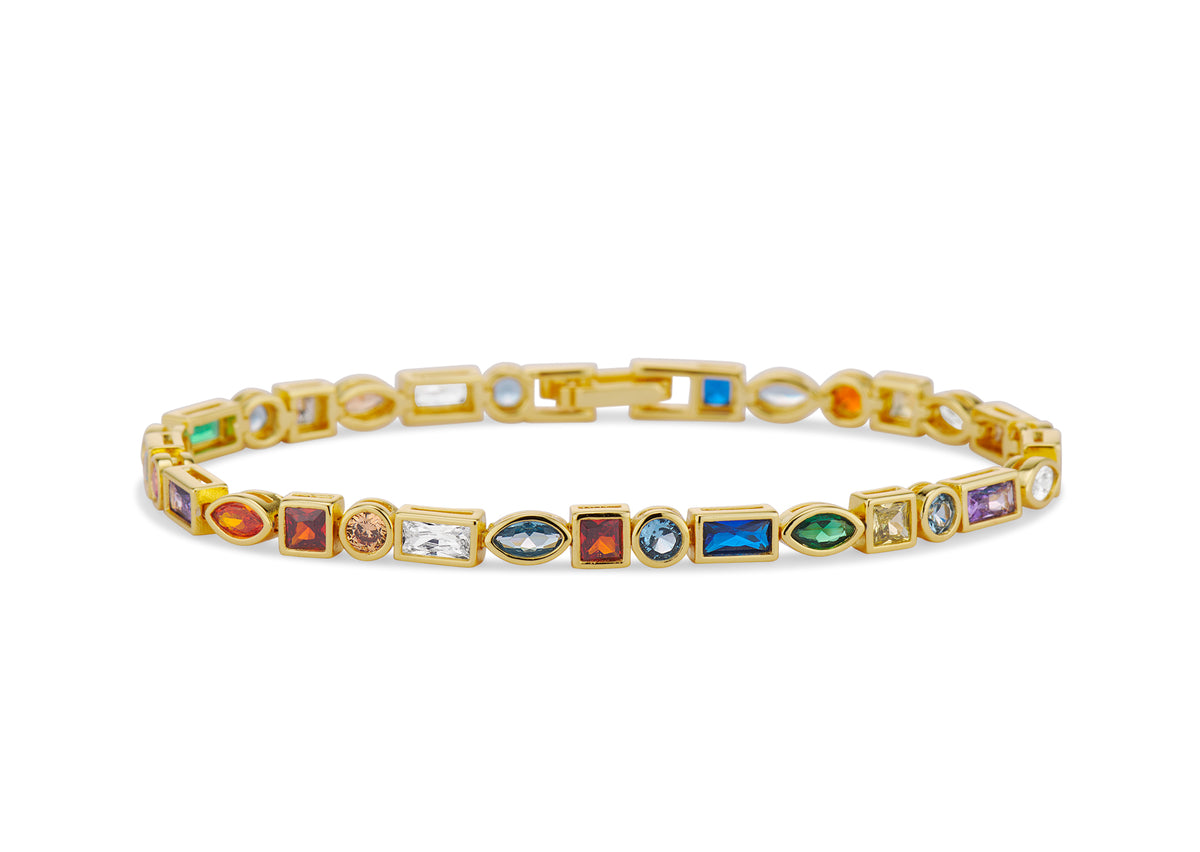 Multicolor Tennis Bracelet – EP JEWELS